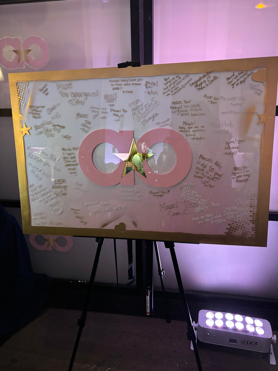 Custom Acrylic Guest Signing Board – A Wink and A Nod