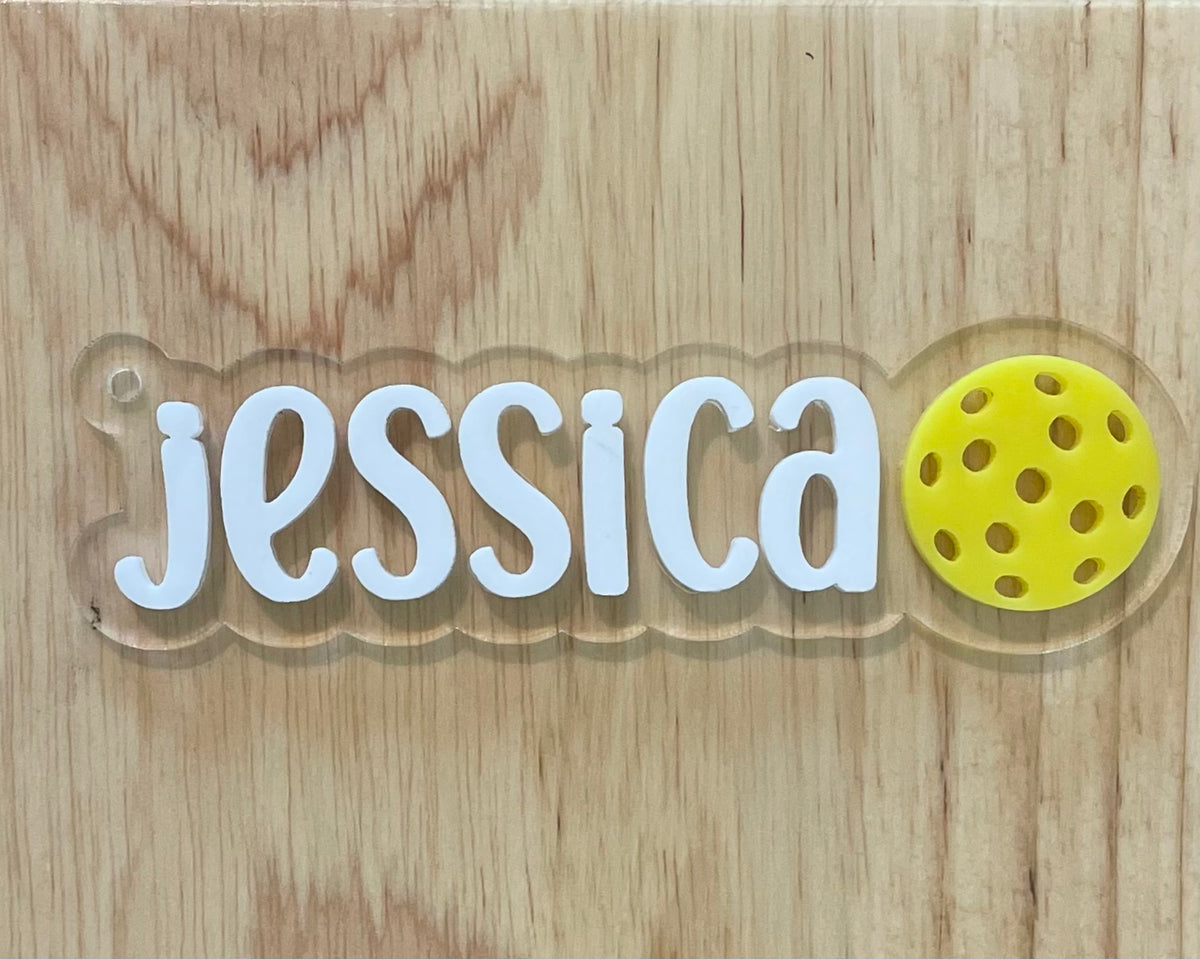 Personalized Pickleball Keychains – A Wink and A Nod