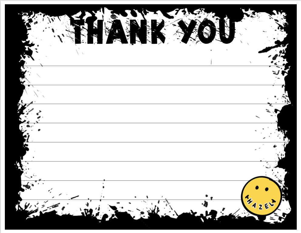 All Smiles Smiley Face Thank You Notes – A Wink and A Nod